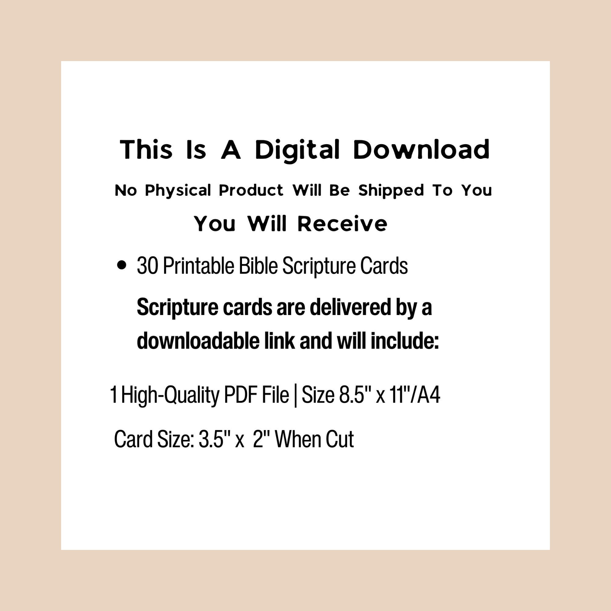 30 Printable Scripture Cards for Anxiety Minimalist Bible Verse Cards ...