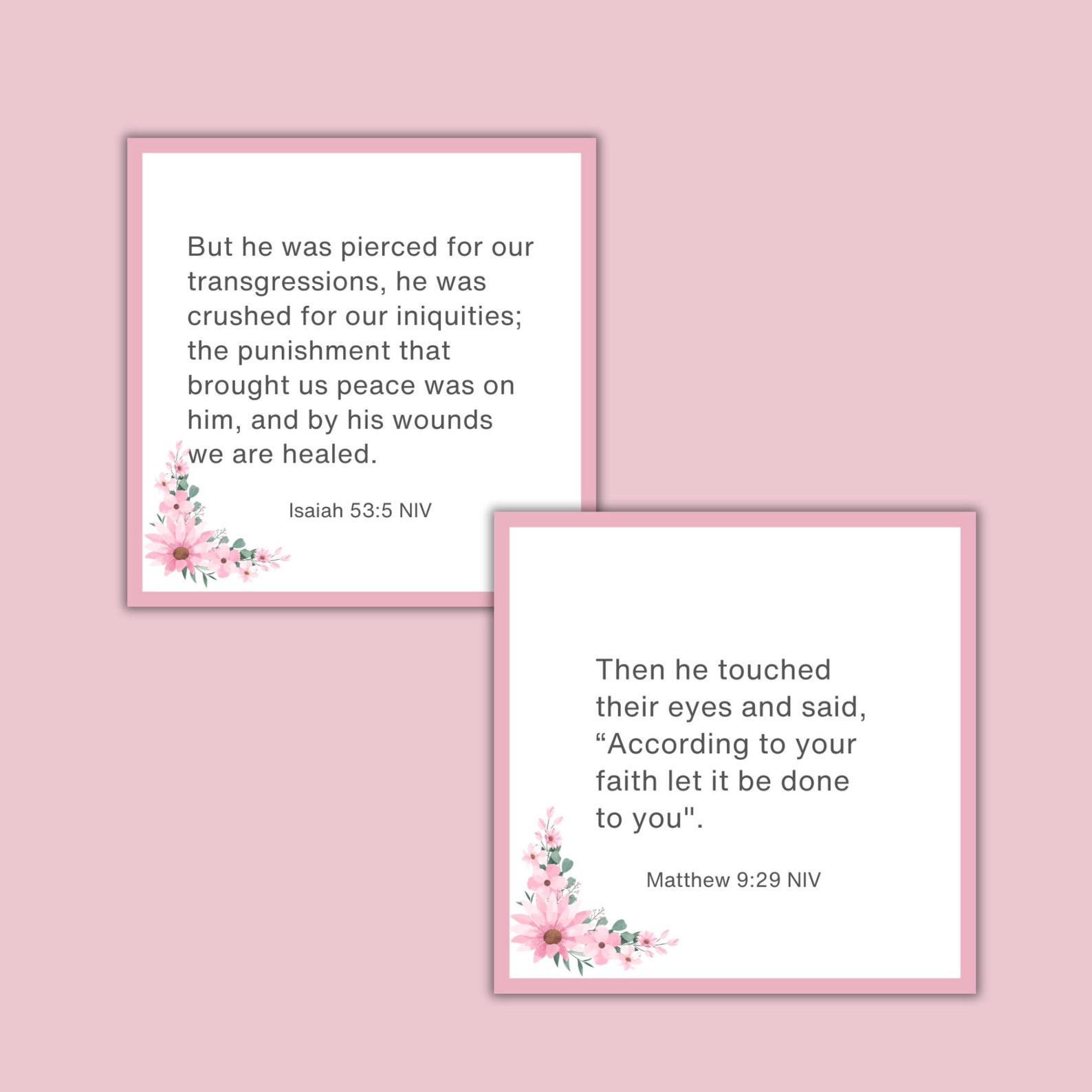 30 Healing Scripture Cards| Printable Scripture Cards | Healing Bible ...