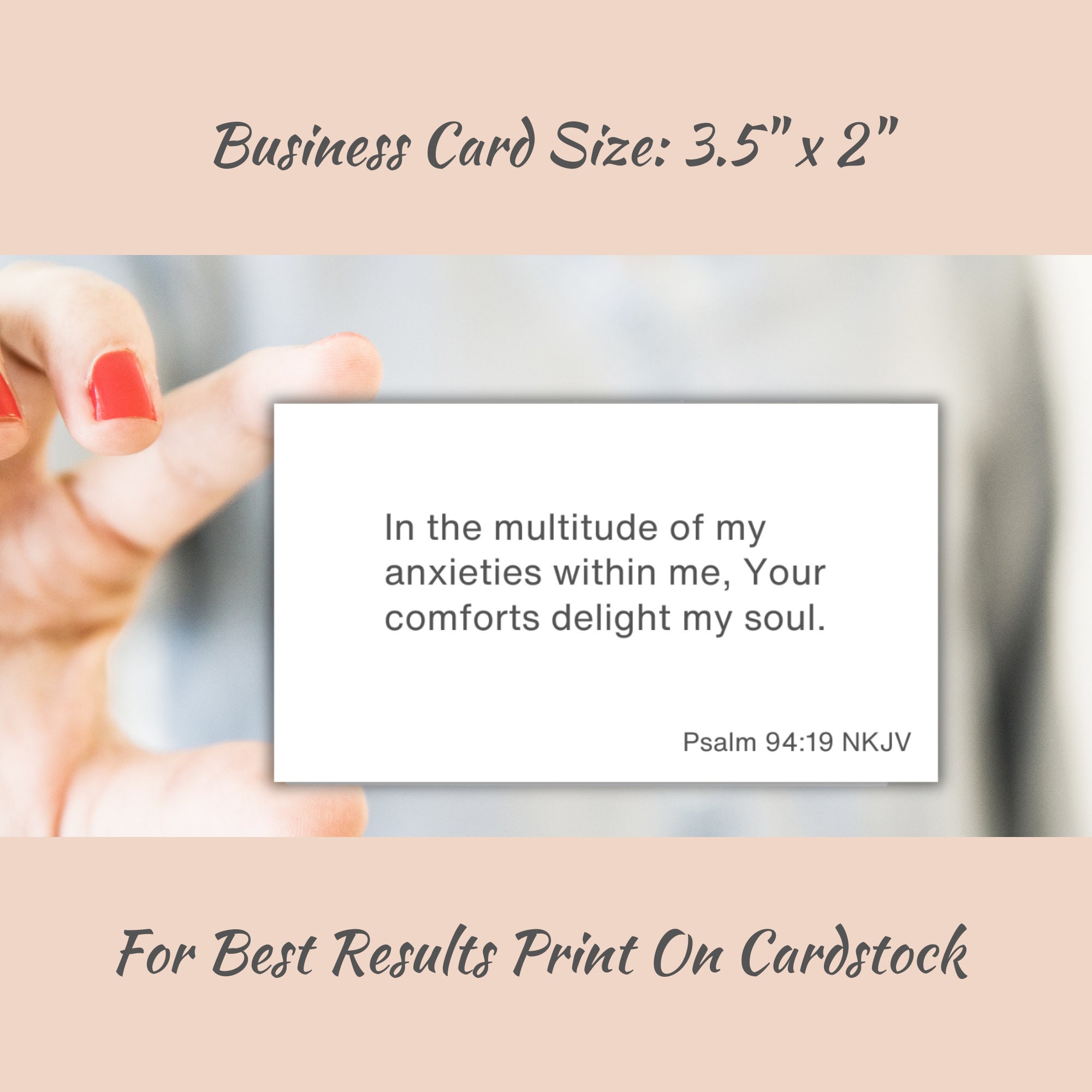 30 Anxiety Relief Printable Scripture Cards Minimalist Bible Verse ...