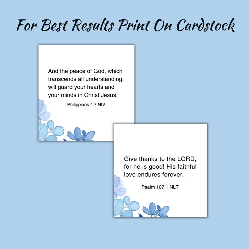 30 Printable Bedtime Scripture Cards | Nighttime Scripture Cards ...