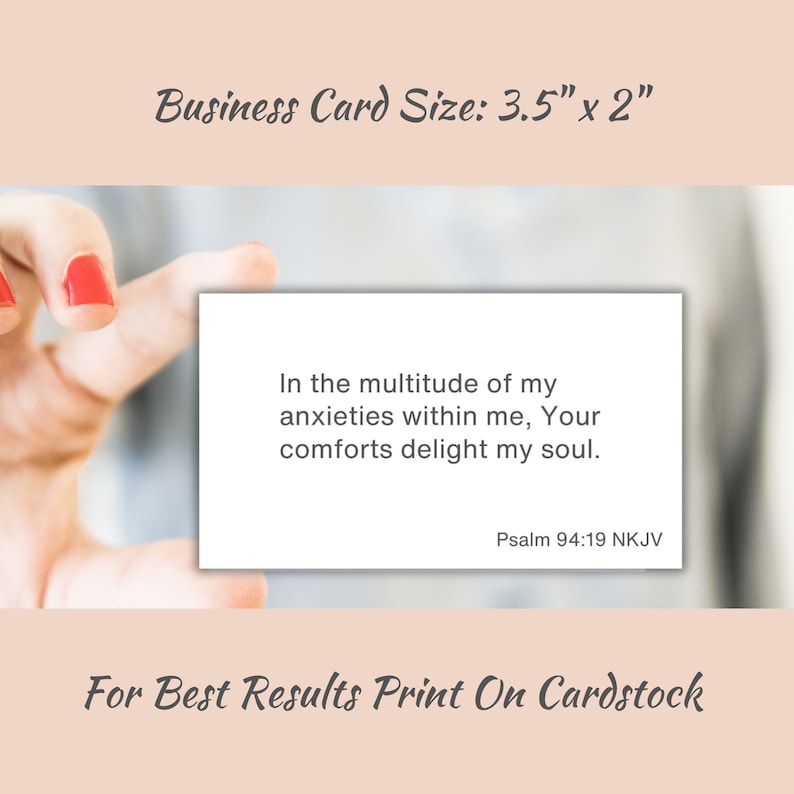 30 Anxiety Relief Printable Scripture Cards| Minimalist Bible Verse ...