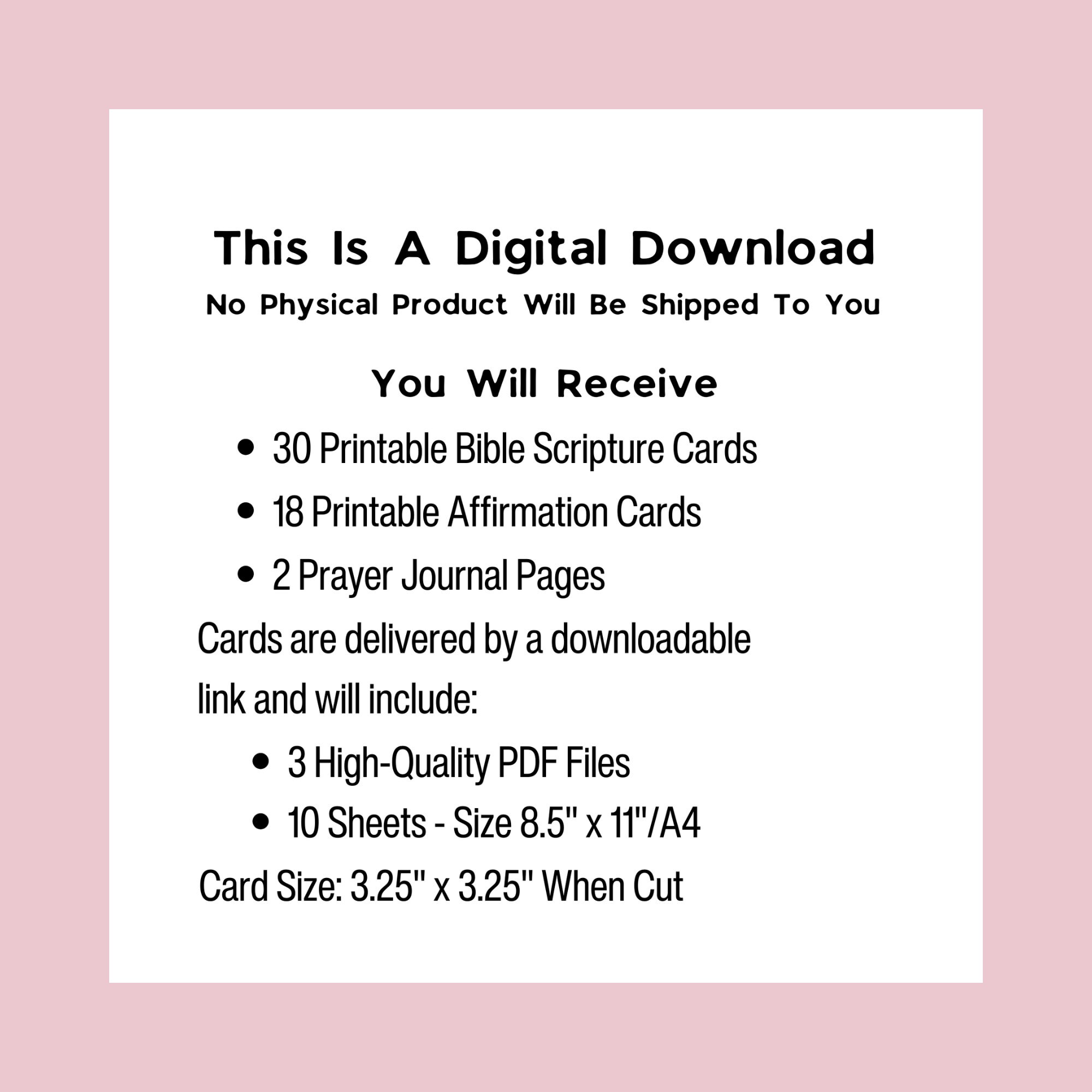 Printable Healing Scripture Cards| Healing Bible Verse Cards| Prayer ...