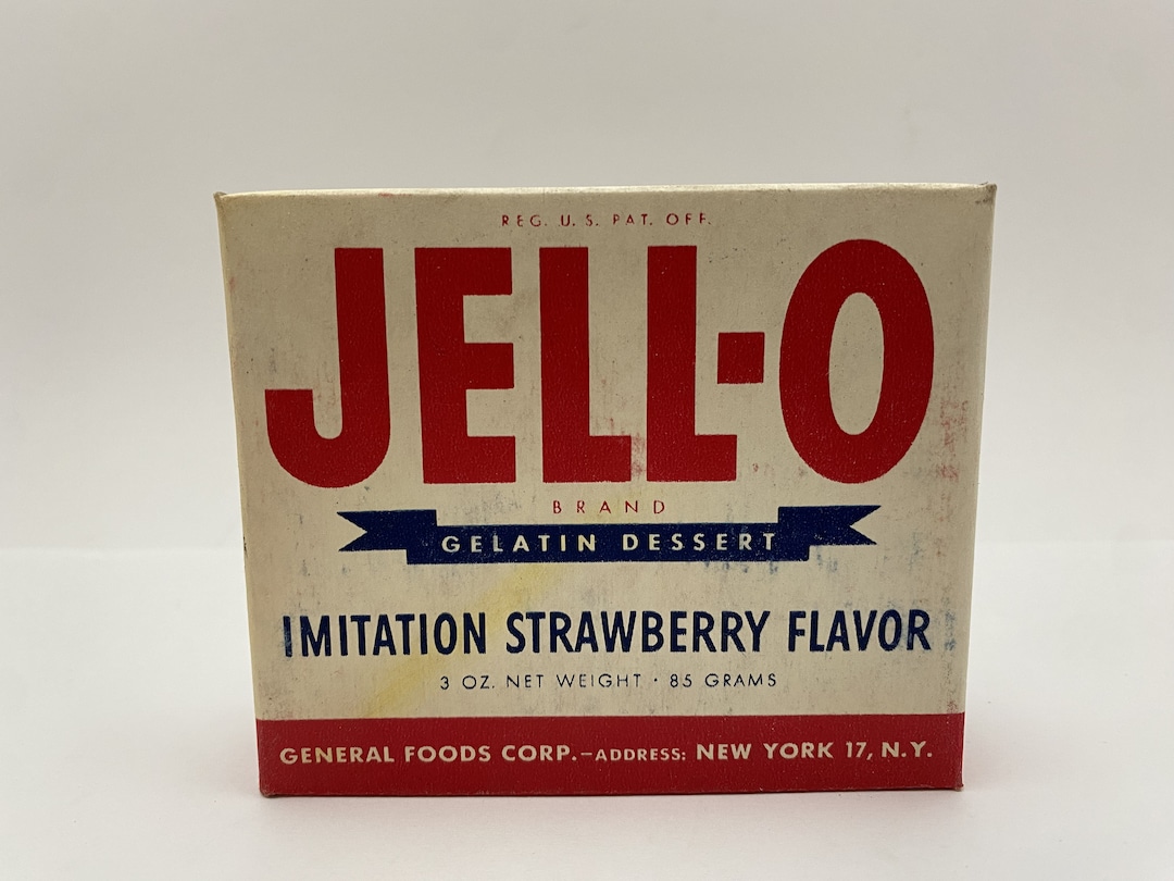 Vintage 1950s Jello Box Nostalgic Kitchen Decor FULL - Etsy