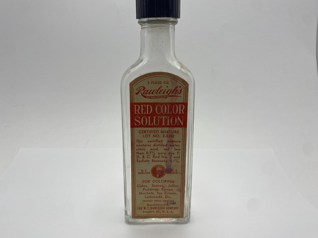 Vintage Rawleighs RED Color Solution RARE - Etsy