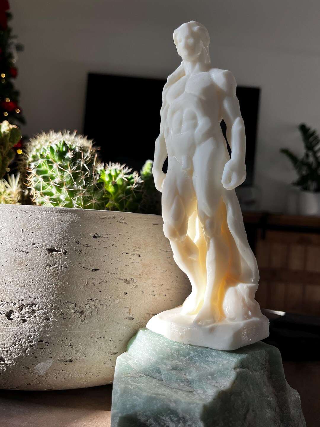 Adonis Resin Art Sculpture Limited Edition Ancient Statue Male Table ...
