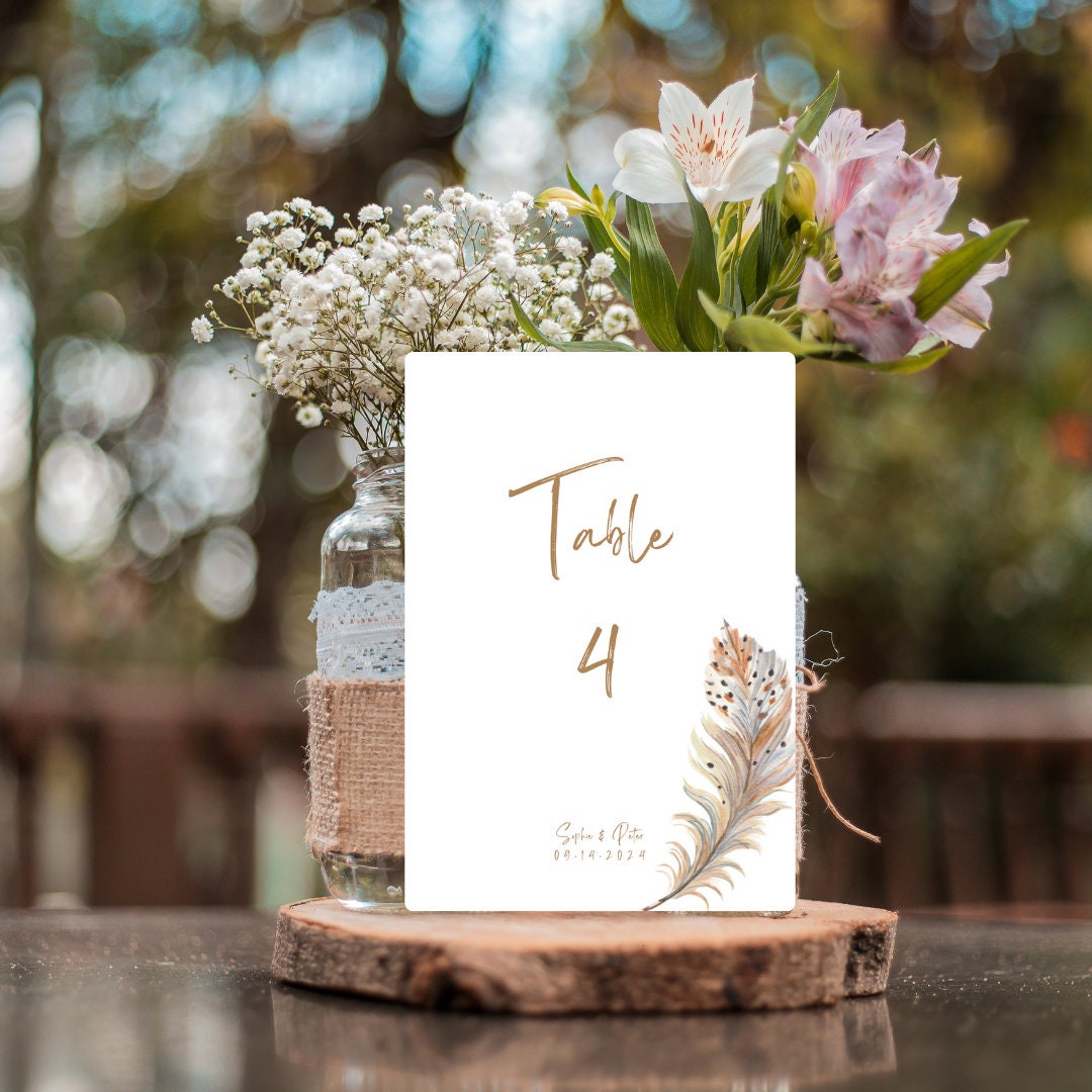Boho Table Numbers 1-20 Template INSTANT DOWNLOAD Digital - Etsy Australia