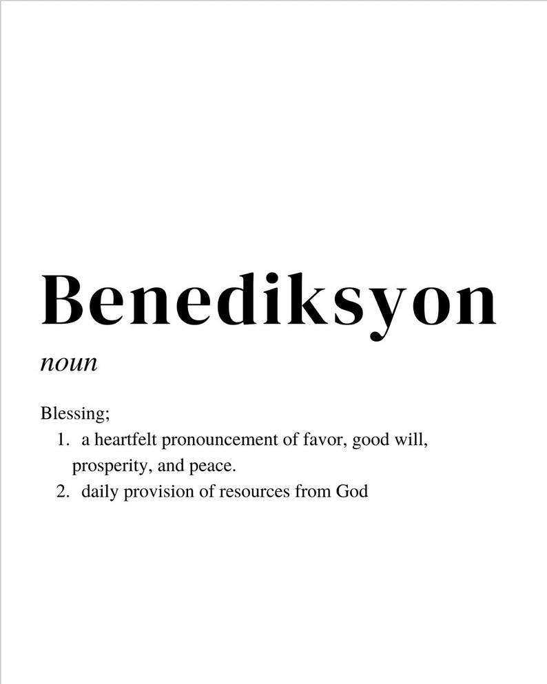 Benediksyon Digital Print Wall Art | Haitian Wall Art | Christian ...