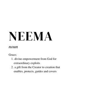 NEEMA Digital Print Wall Art | Swahili/african Wall Art | Christian ...