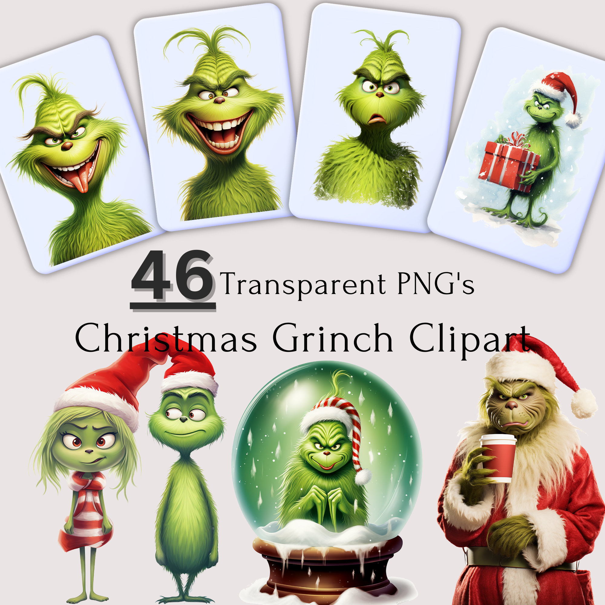 The Grinch Full Body Clip Art