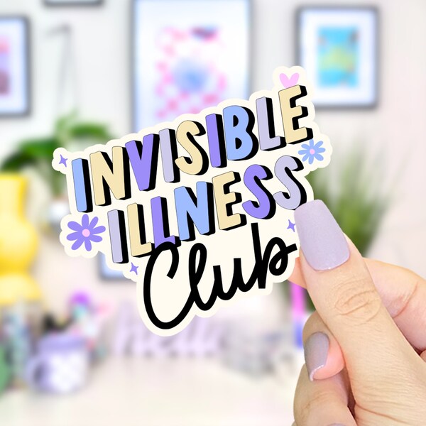 Invisible Illness Sticker - Etsy