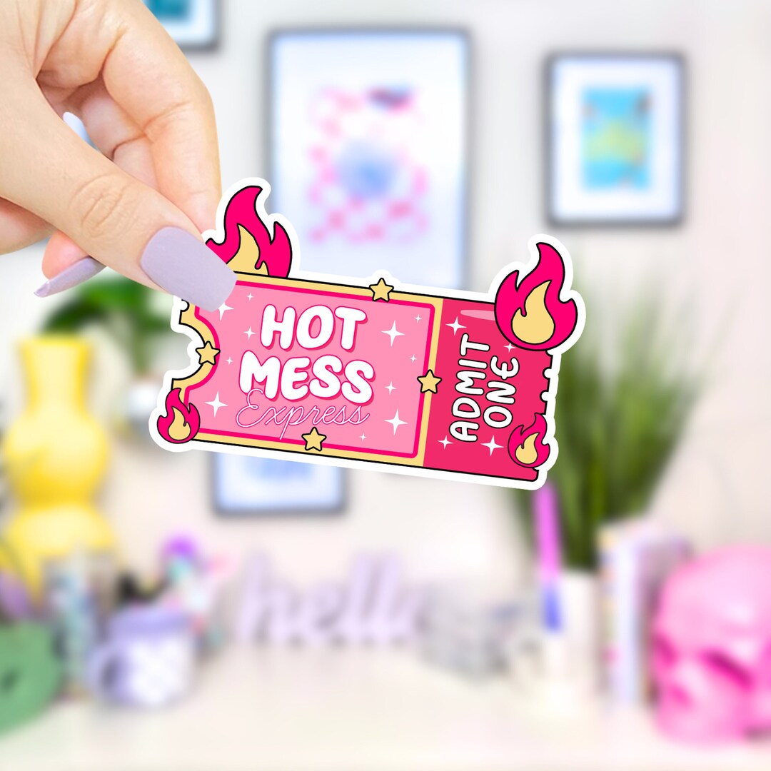 Funny Stressed Sticker, Waterproof Sticker, Vinyl Sticker, Positive ...