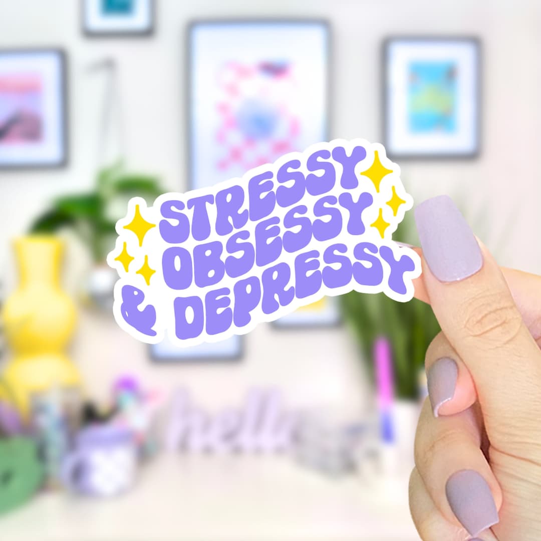 Stressed Sticker Waterproof Sticker Vinyl Sticker Quotes - Etsy
