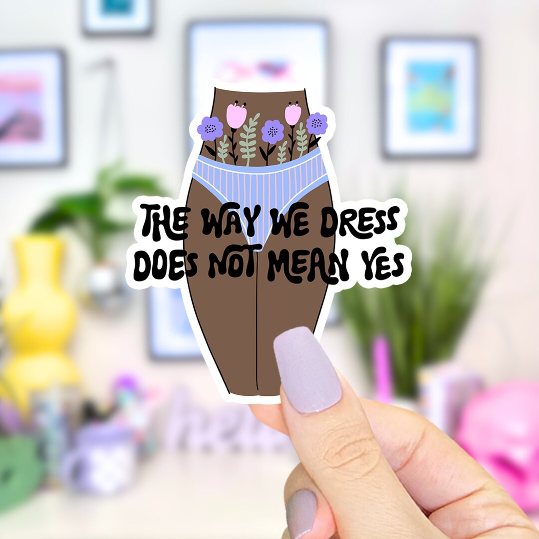 Consent Waterproof Sticker, Waterproof Sticker, Vinyl Sticker, Feminism ...