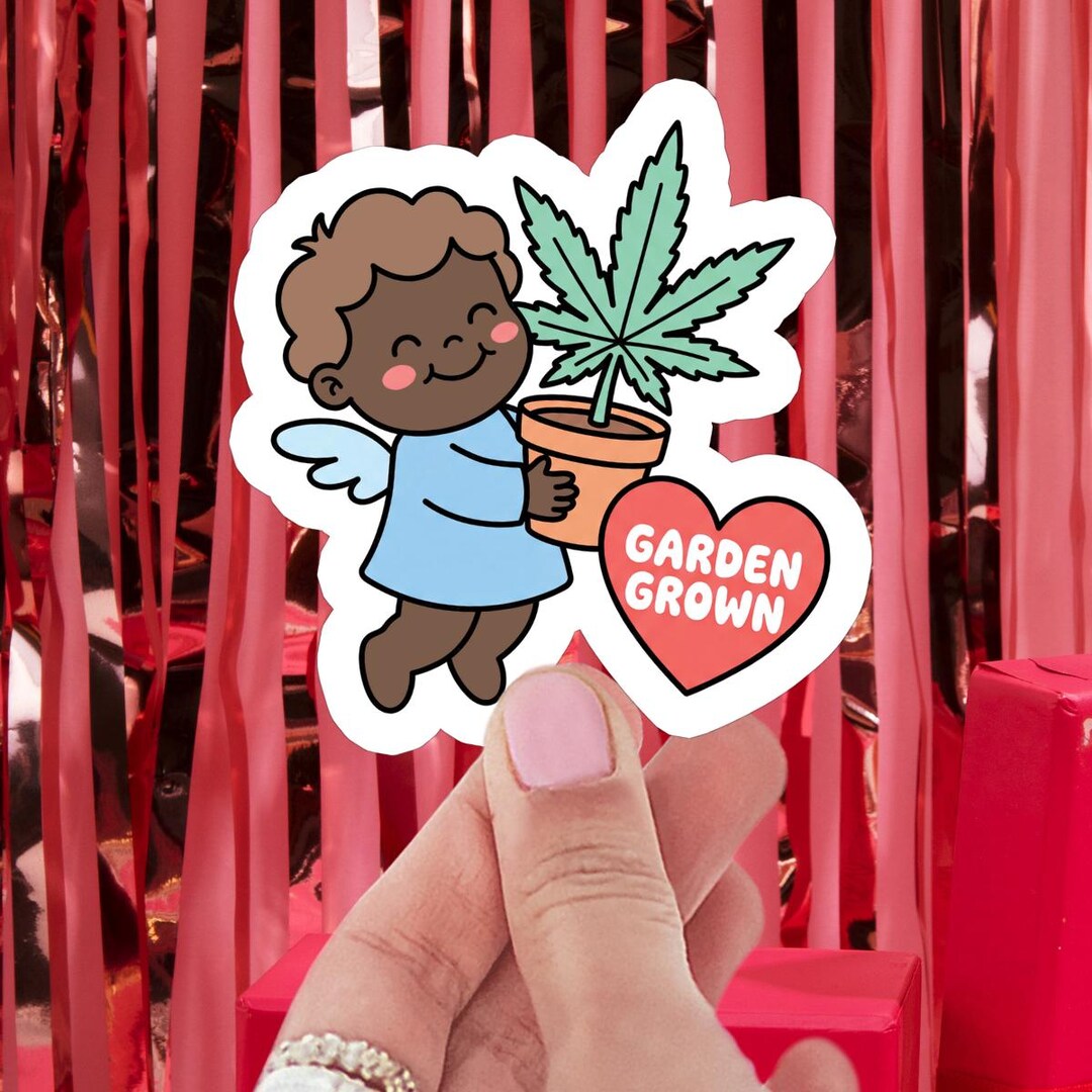 Cute and Funny 420 Girl Stoner Waterproof Vinyl Sticker - Etsy