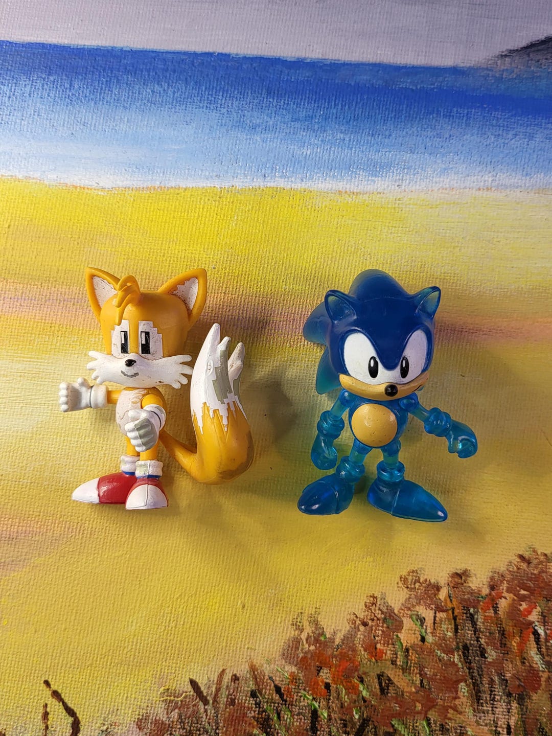 Rare Tomy Sonic the Hedgehog Classic Sonic Clear Action SEGA Figure and ...