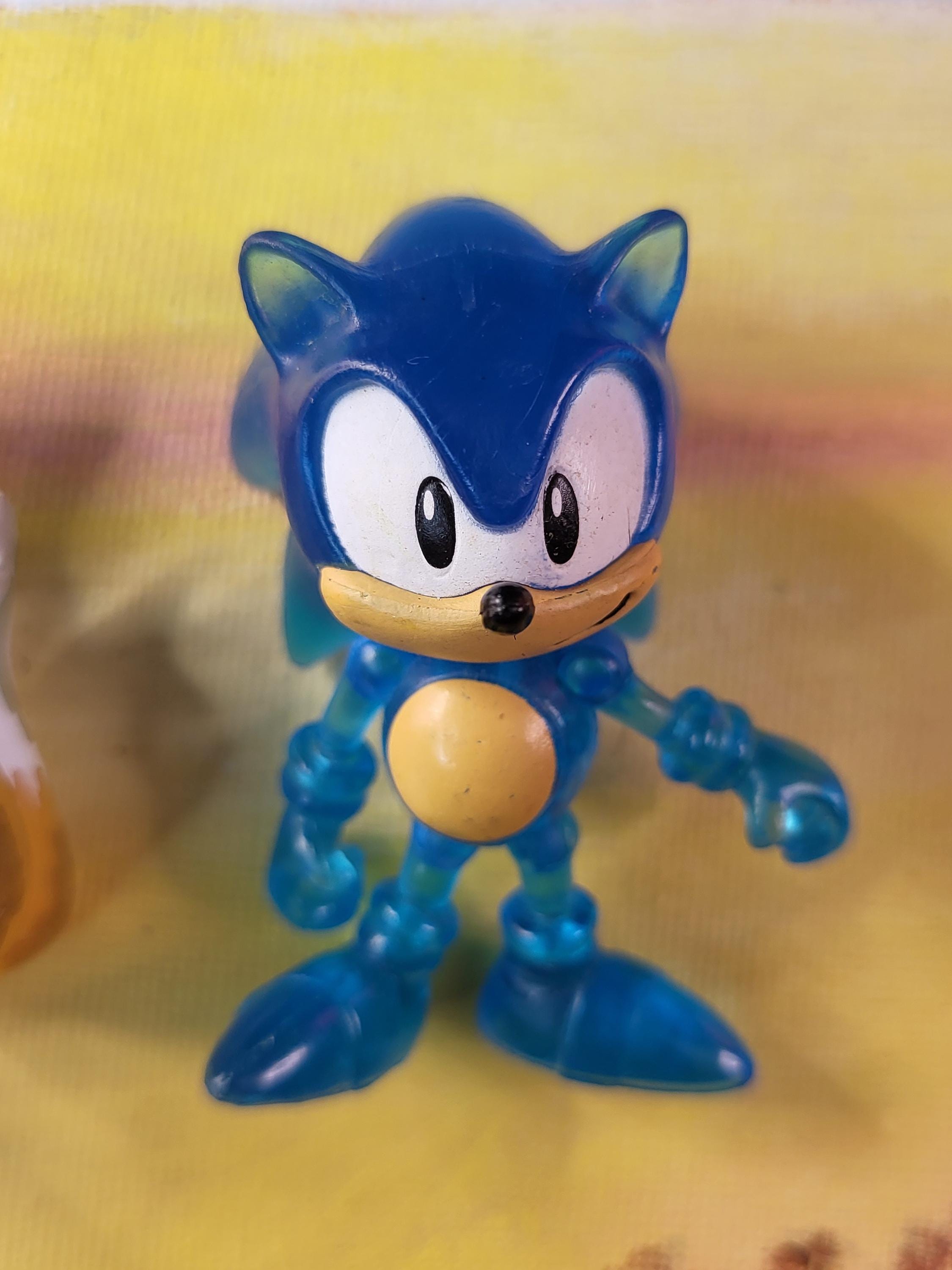Rare Tomy Sonic the Hedgehog Classic Sonic Clear Action SEGA Figure and ...