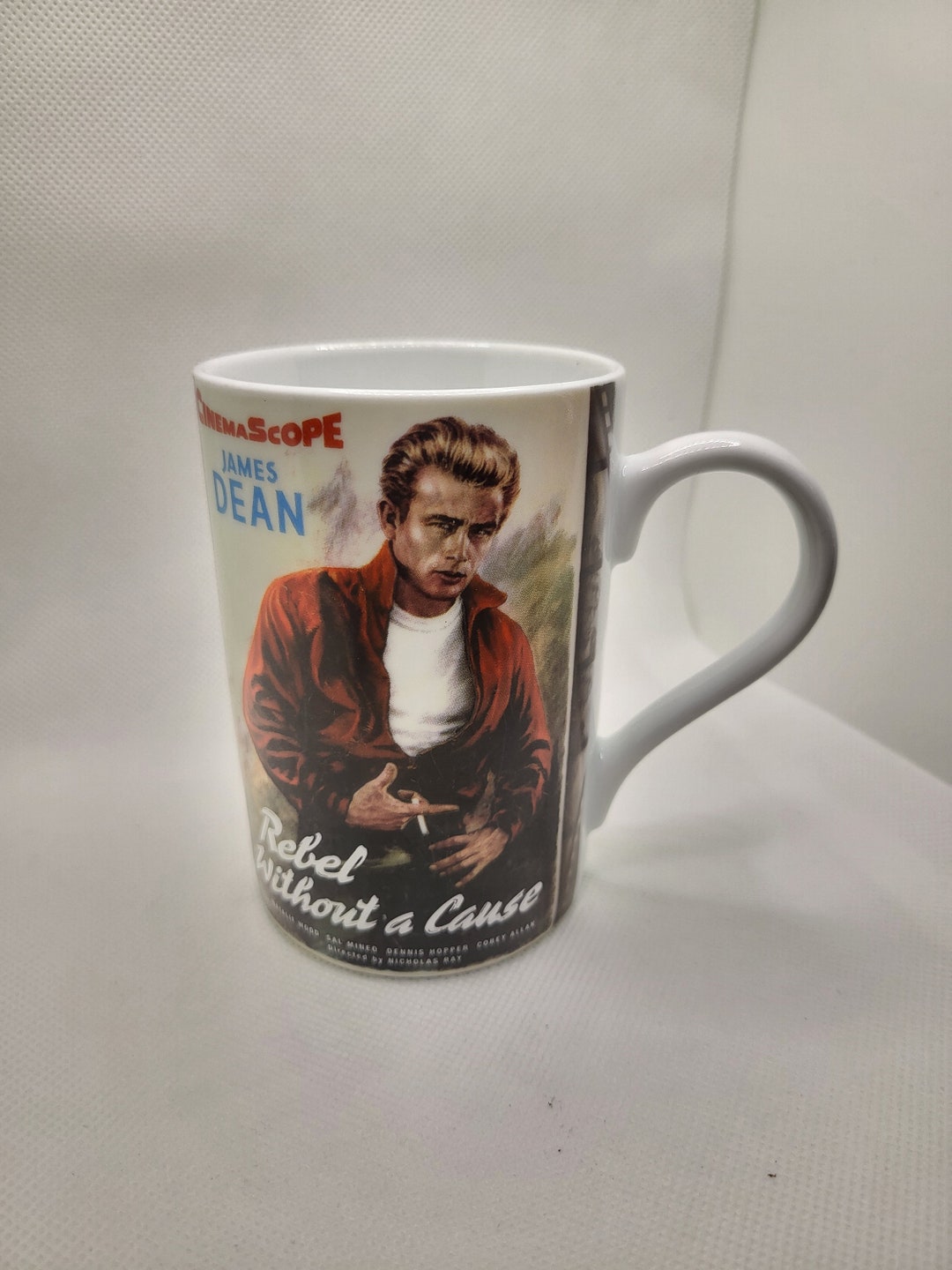 Vintage James Dean Movie Mug, Rebel Without A Cause, 4" Tall, 2.75 ...
