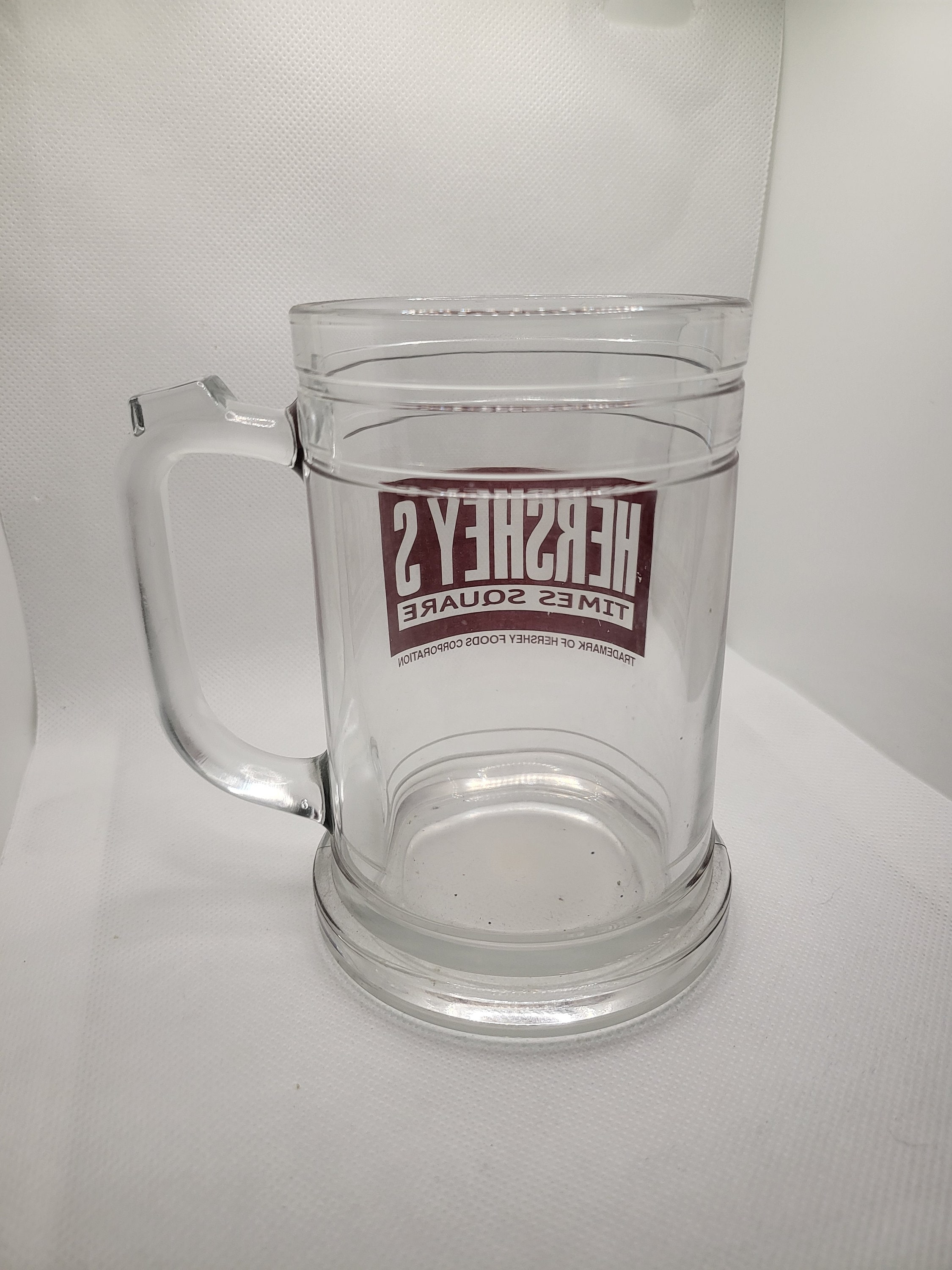 Hershey’s Times Square Glass Mug, Vintage Hershey’s Time Square Glass ...