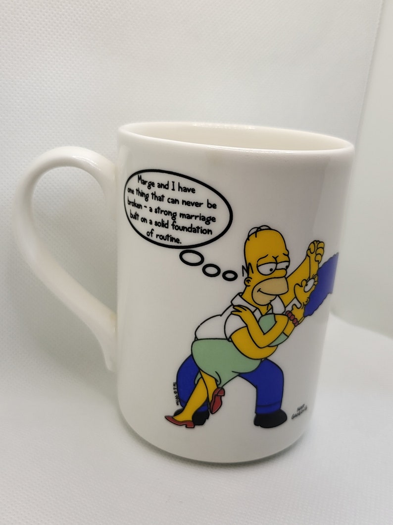 Rare Vintage 90s Simpsons Mug Homer and Marge - Etsy