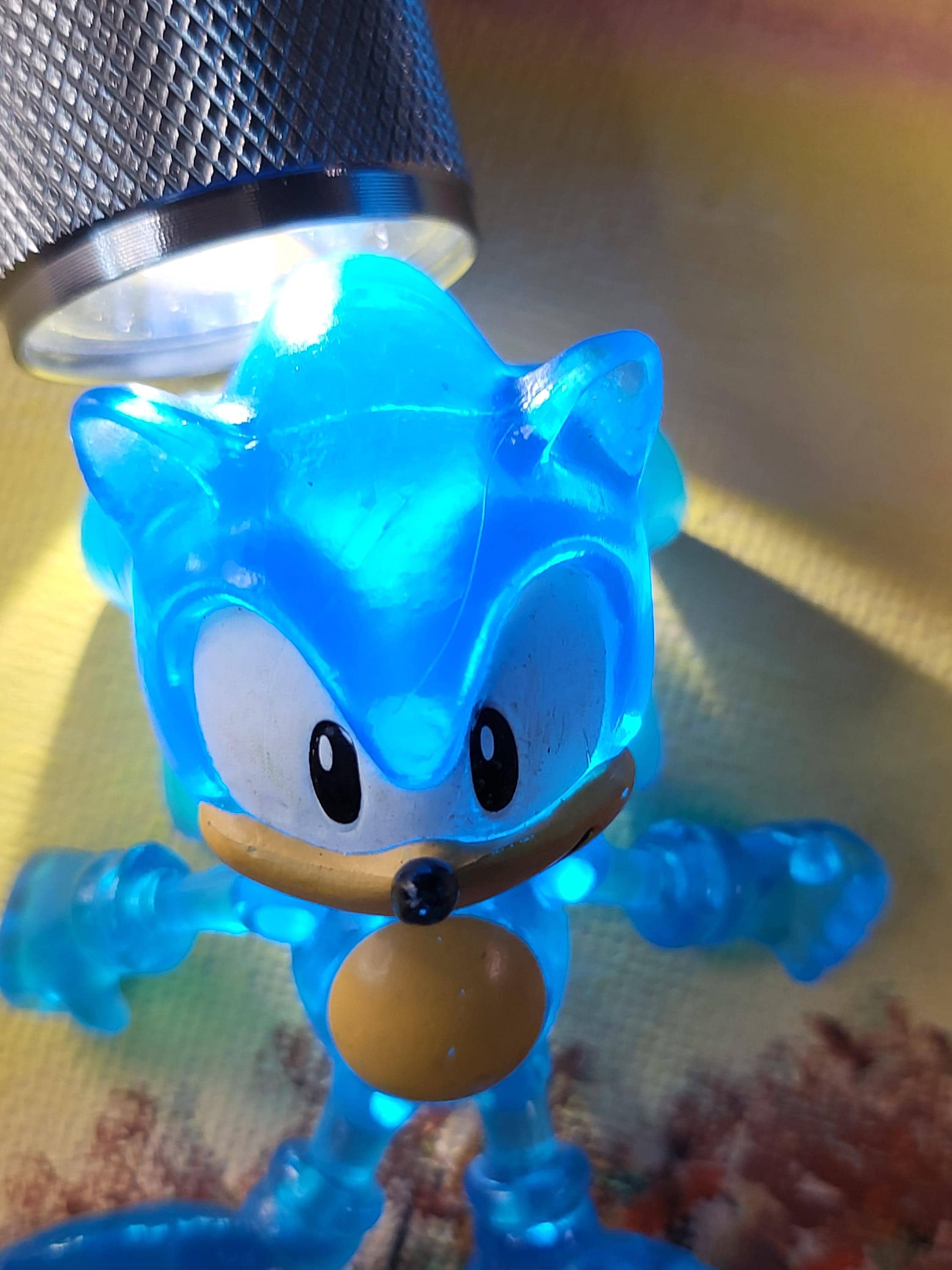 Rare Tomy Sonic the Hedgehog Classic Sonic Clear Action SEGA Figure and ...