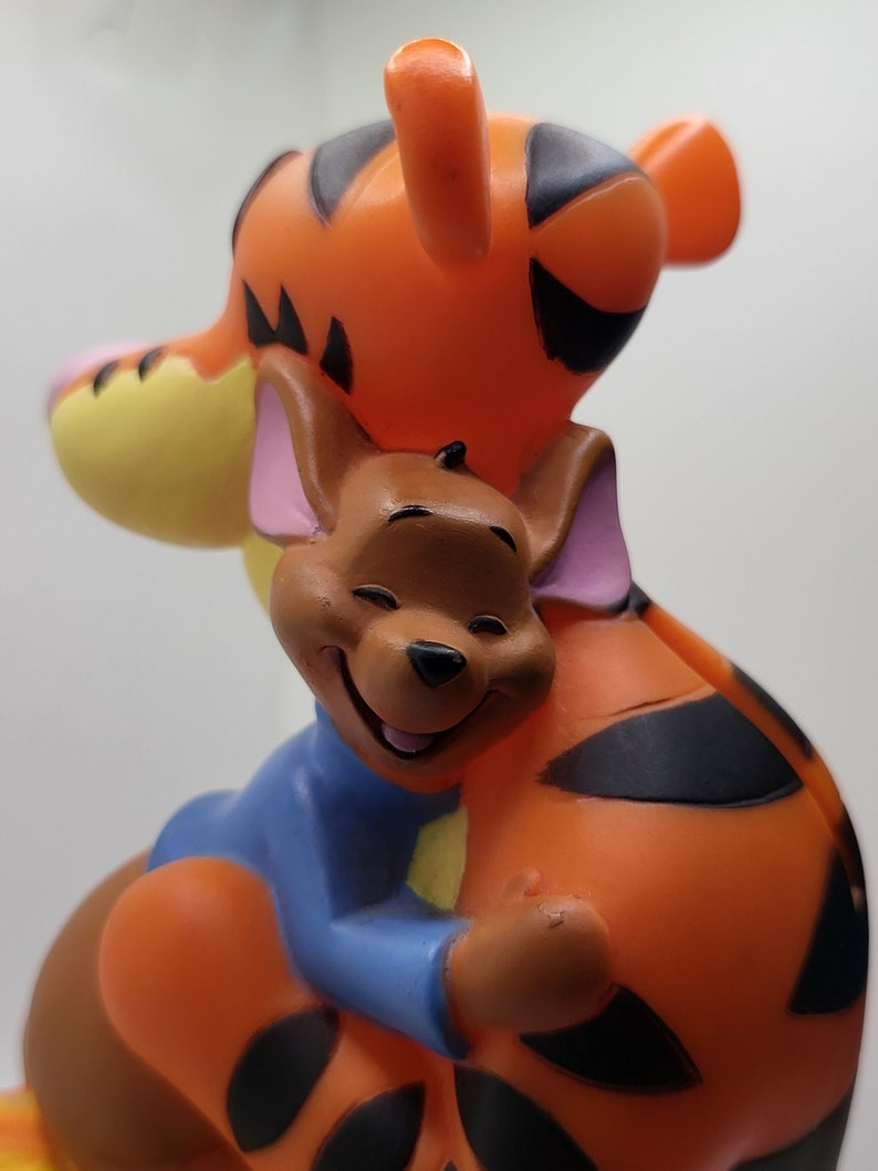Vintage Tigger Hugging Roo Rubber Piggy Bank by Disney - Etsy
