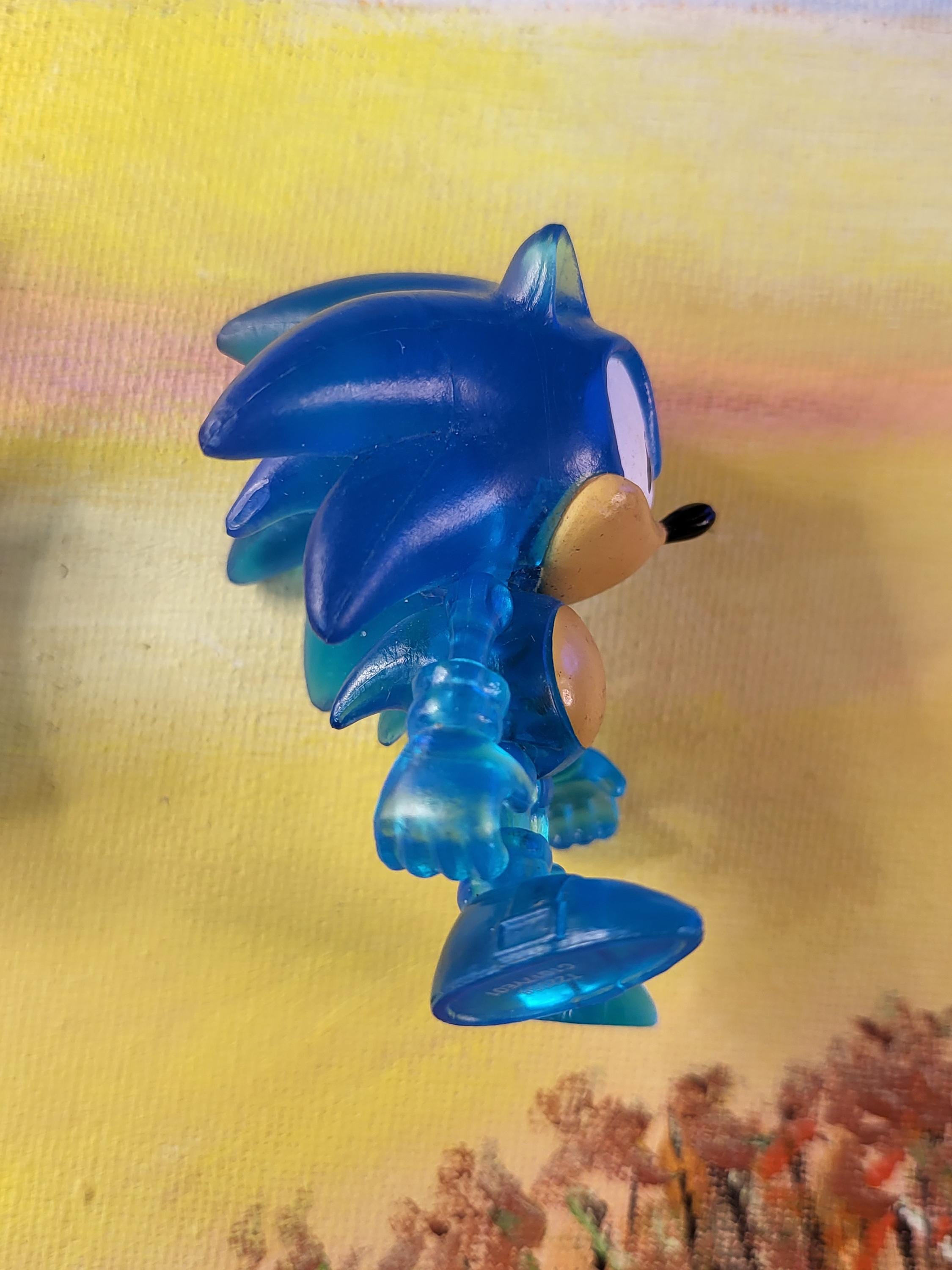 Rare Tomy Sonic the Hedgehog Classic Sonic Clear Action SEGA Figure and ...