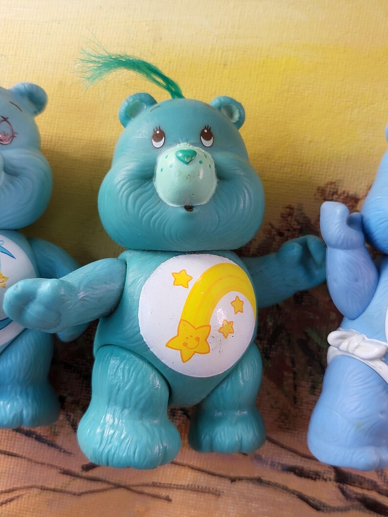 Care Bear Bundle Original 80s Pvc Poseable Care Bears Wish Tugs and ...