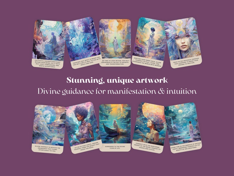 PLR Oracle Card Deck for Manifestation and Intuition, Done for You ...