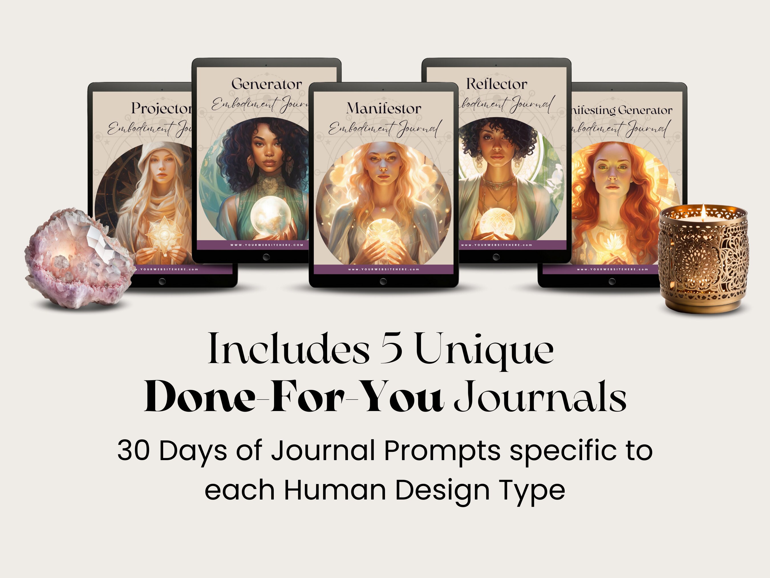 Human Design Embodiment Journals, Done for You PLR Editable Canva ...