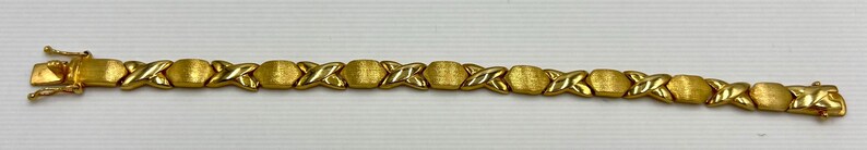 Sterling Silver 925 FAS Thailand Bracelet - Gold Tone Finish - 7.5 in ...