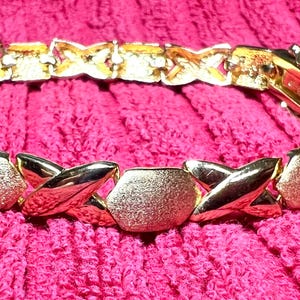 Sterling Silver 925 FAS Thailand Bracelet - Gold Tone Finish - 7.5 in ...