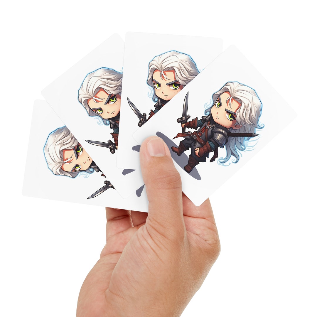 The Witcher Chibi Poker Cards - Etsy
