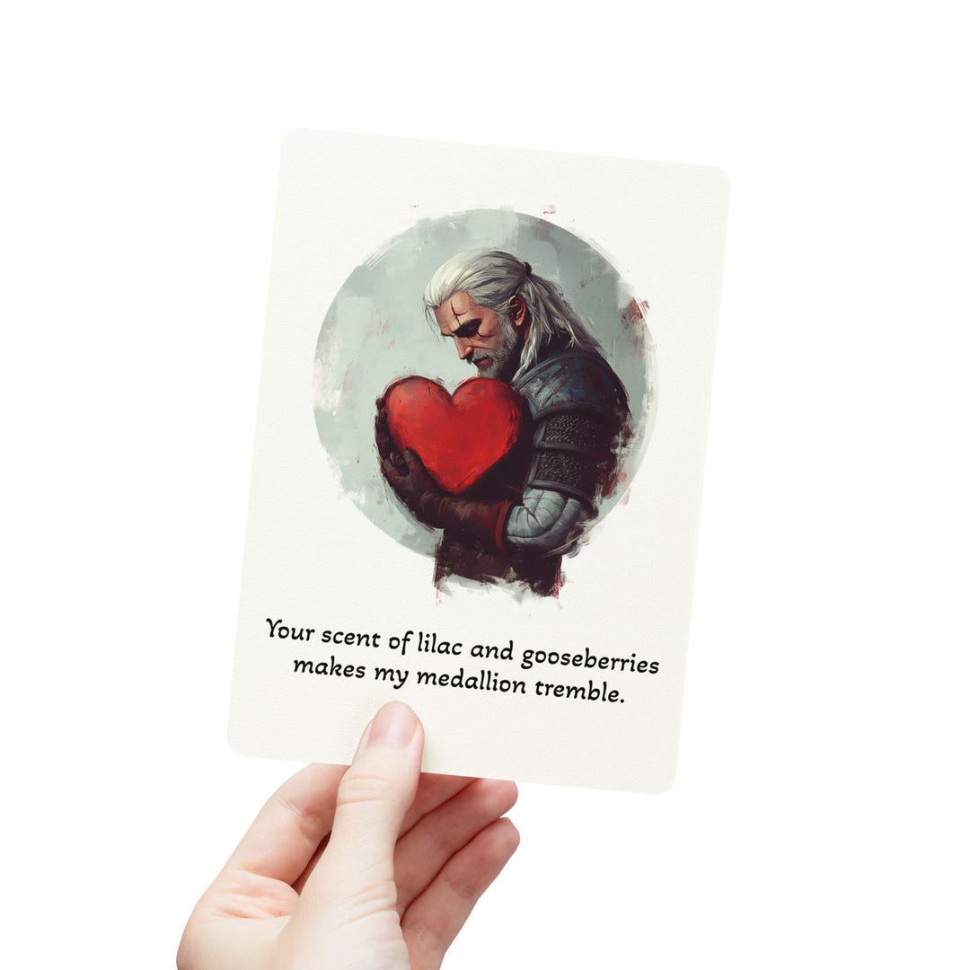 Scent of Lilac and Gooseberries Romantic Witcher With Heart Valentine ...