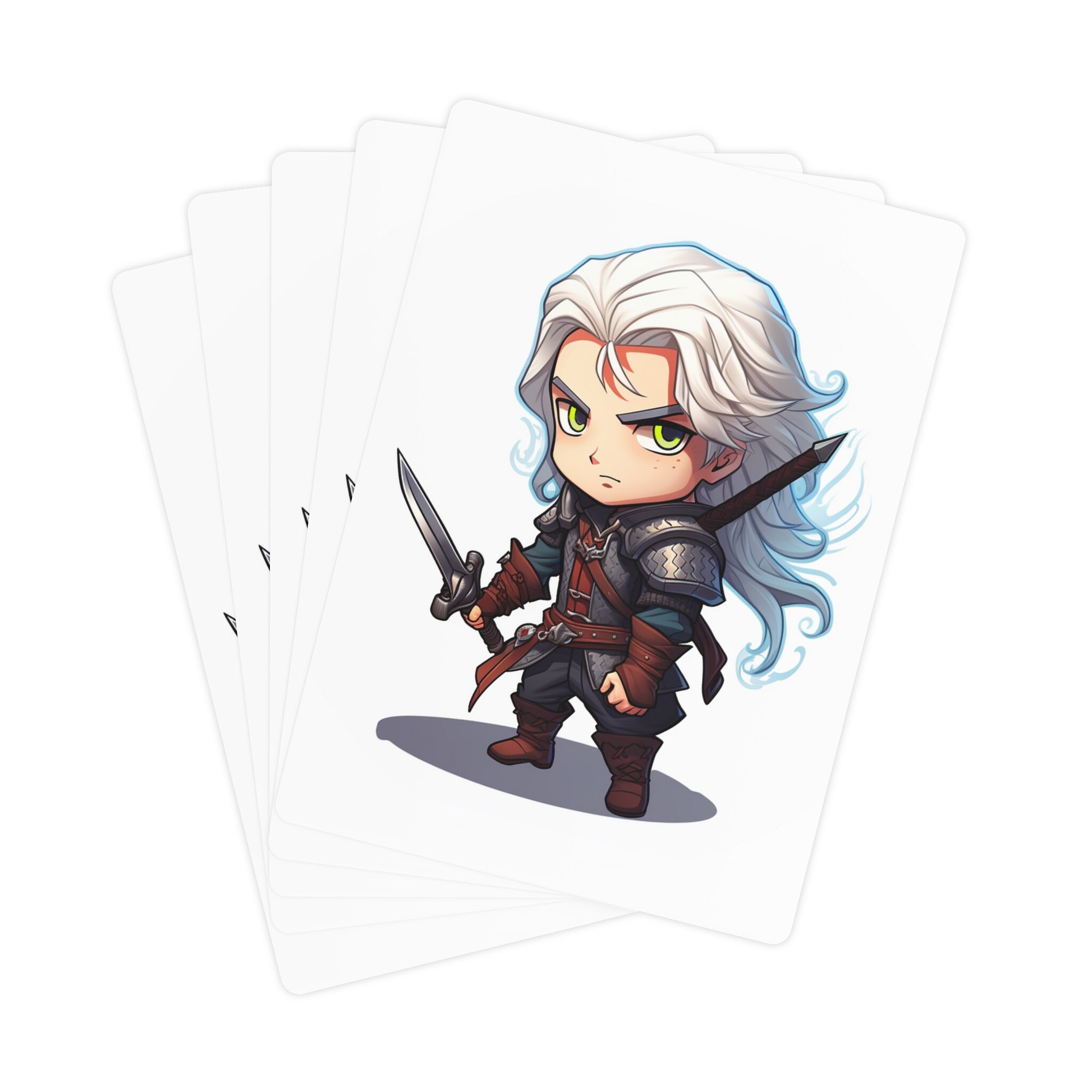The Witcher Chibi Poker Cards - Etsy