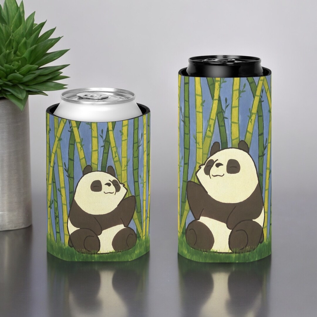 Cute Chibi Panda Can Cooler - Fun and Functional Beverage Sleeve ...