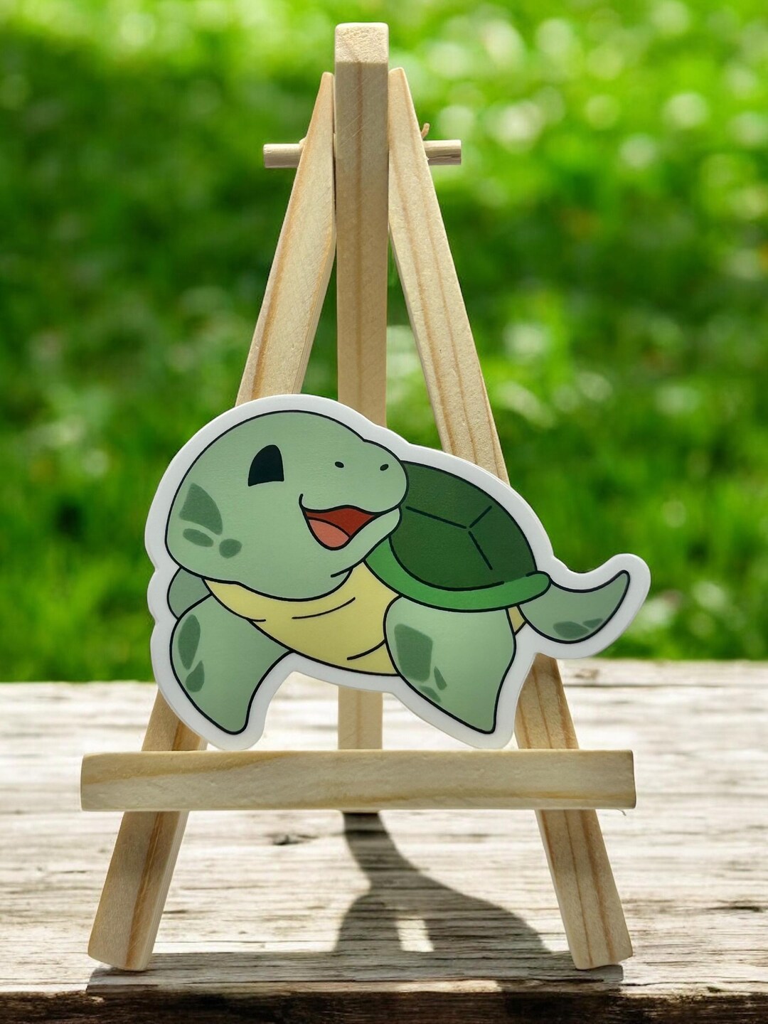 Whimsical Chibi Sea Turtle Sticker - Fun Vinyl Decal for Laptops and ...