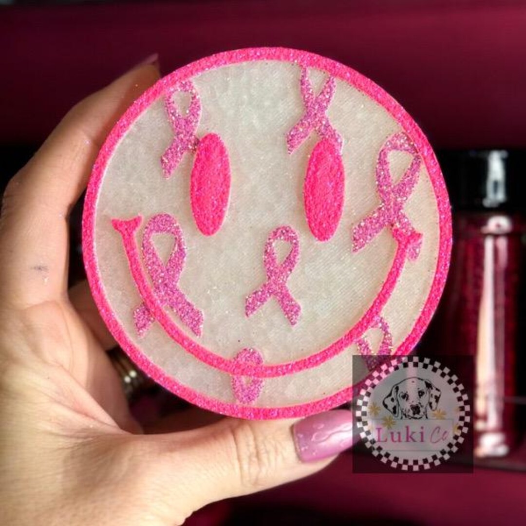 Smiley Face Breast Cancer Awareness Car Freshie - Etsy