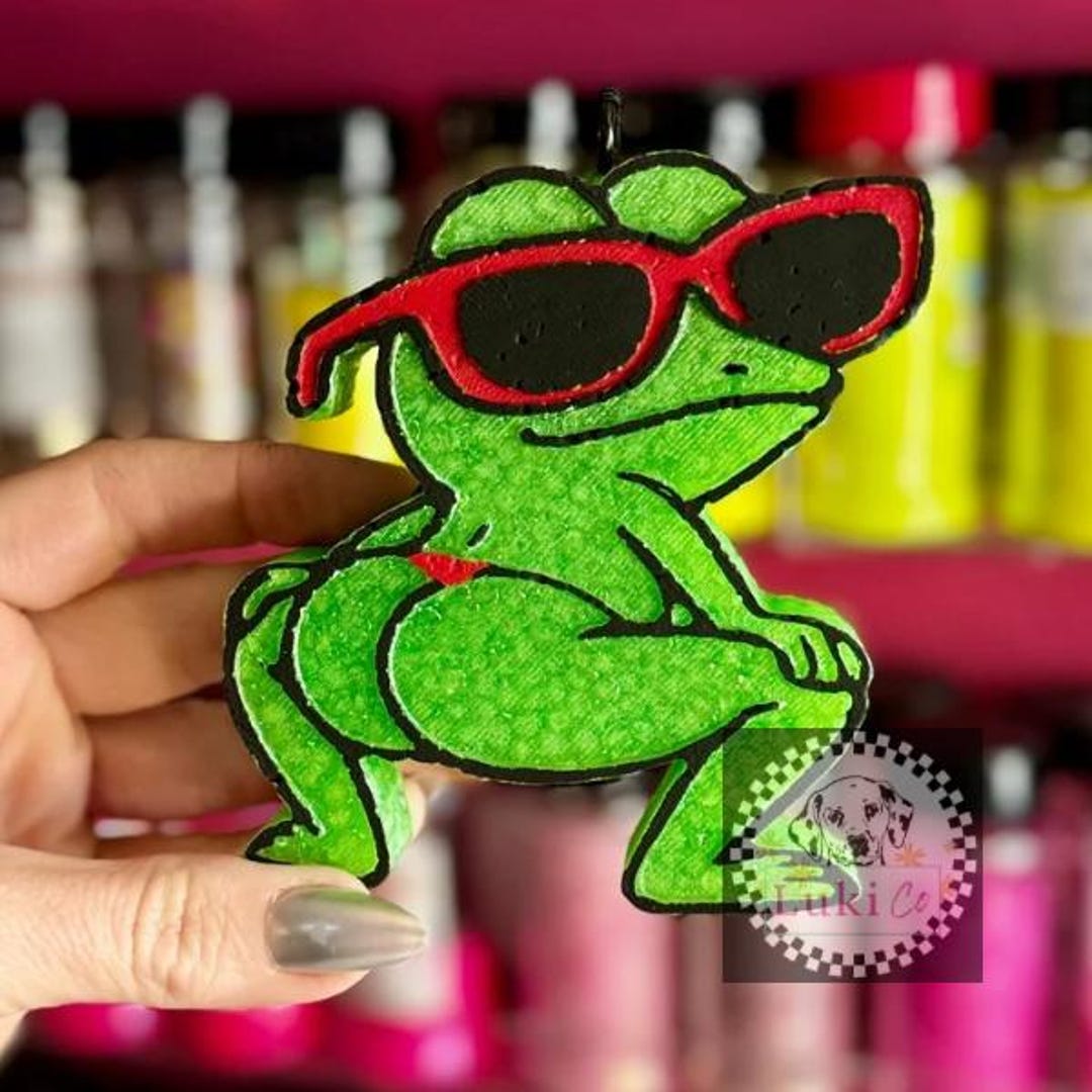 Twerking Frog - Light Green Car Freshie - Etsy