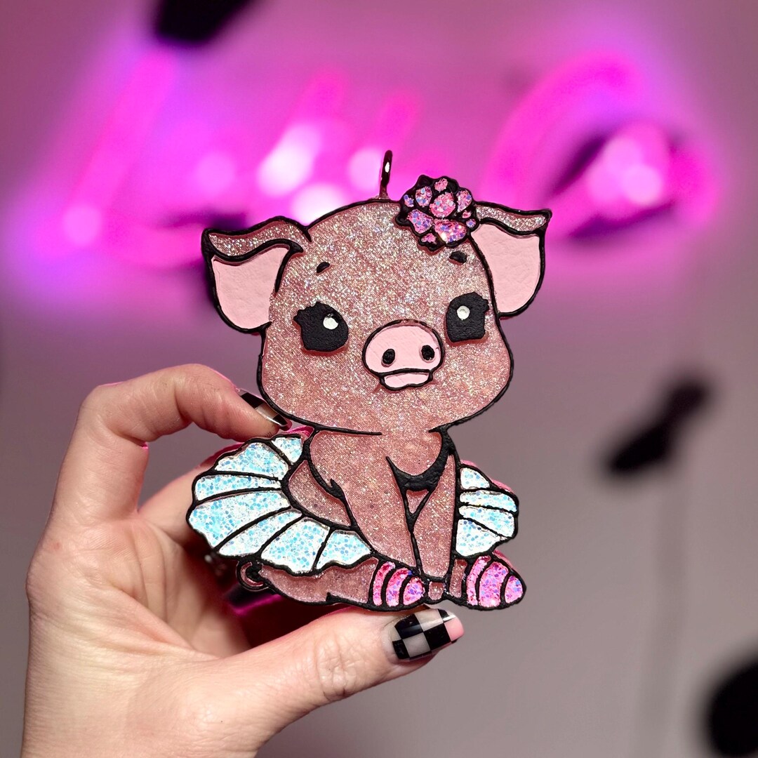 Ballerina Dancer Pig Car Freshie - Etsy
