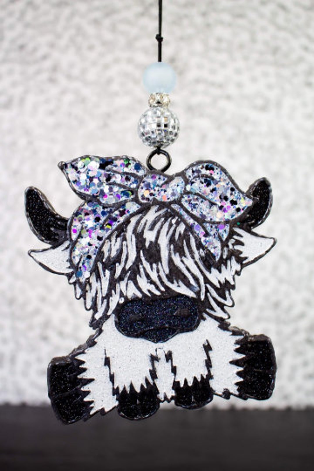 Black & White Highland Freshie - Etsy