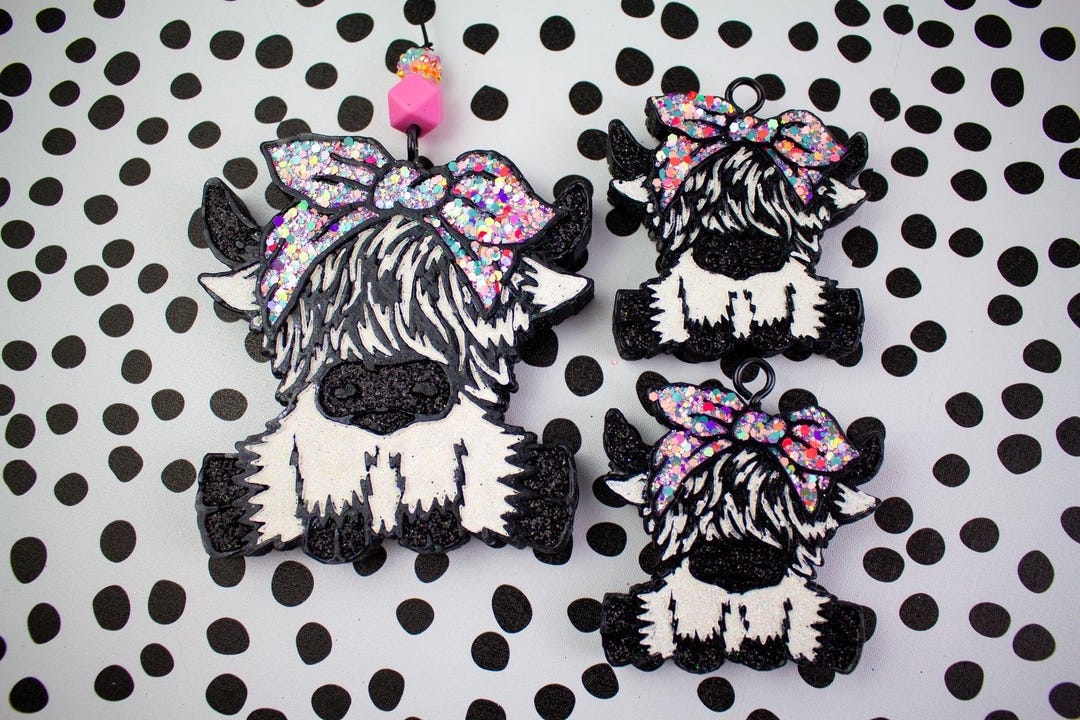 Highland Cow Trio Petty Betty Cow Car Freshie - Etsy