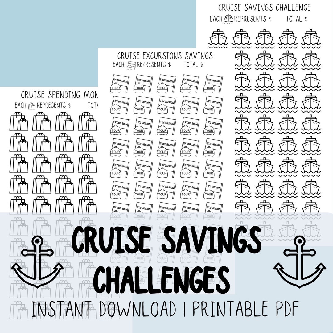 Cruise Ship Savings Challenges Savings Challenges Bundle Vacation ...