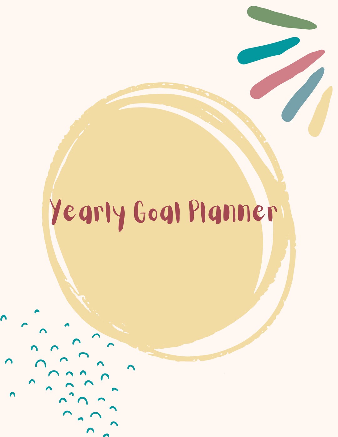 Printable Yearly Goal Planner Journal - Empower Your Journey to Success ...