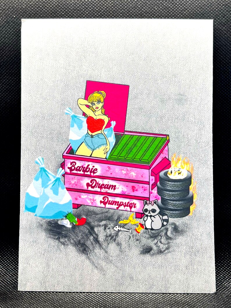 Barbie Dream Dumpster Art Print - Etsy