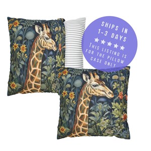 Giraffe Pillow Cover, One of a Kind Giraffe, Unique Pillow Covers ...