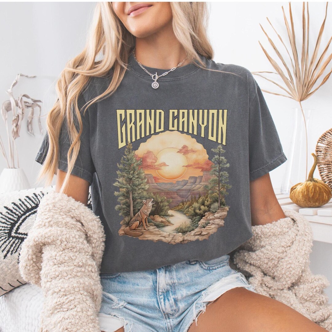Grand Canyon T-shirt: Comfort Colors Souvenir Hiking Tee - Etsy