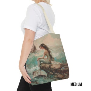 Mermaid Core Aesthetic Brunette Mermaid Personalized Weekender Tote Bag ...