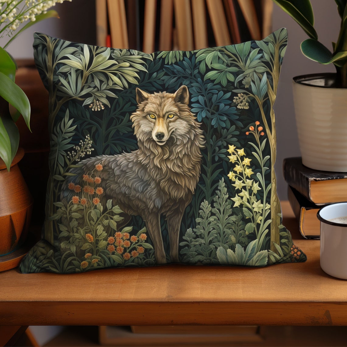 Wolf Throw Pillows | Rustic Lodge Decor | Cabin in the Woods Decor ...