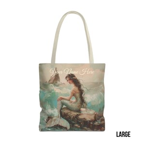 Mermaid Core Aesthetic Brunette Mermaid Personalized Weekender Tote Bag ...