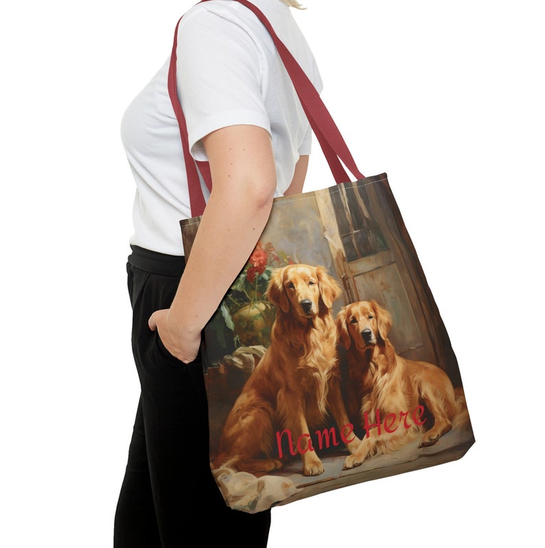 Golden Retriever Tote Bag Personalized Weekender Tote Bag Golden ...
